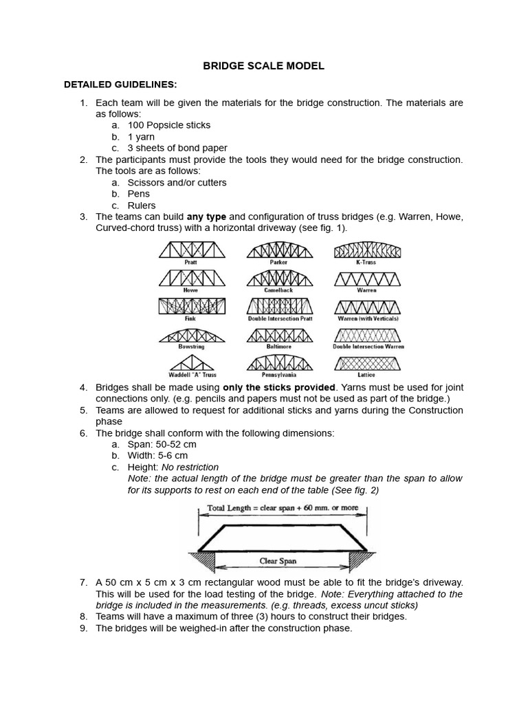 Bridge Building Competition | PDF