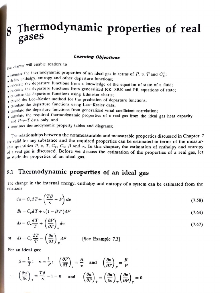 Departure Functions | PDF | Enthalpy | Entropy