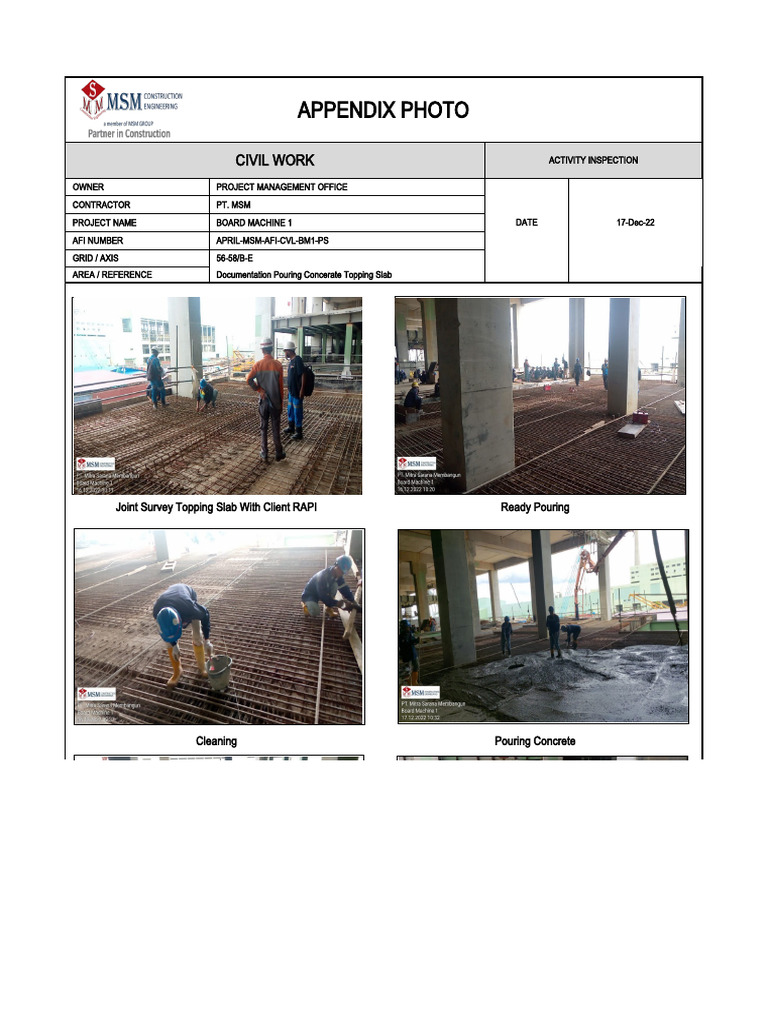 APPENDIX Topping Slab 17 Desember 2022 56-58 B-E | PDF | Structural ...