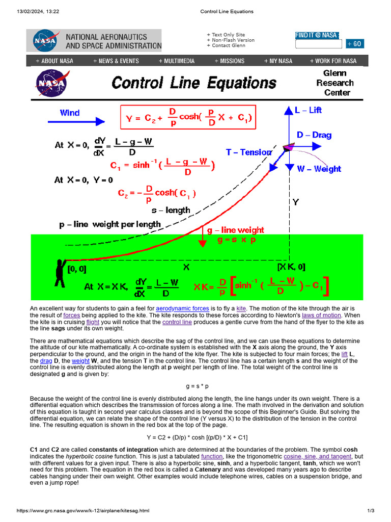 Control Line Equations | PDF | Trigonometric Functions | Mathematics