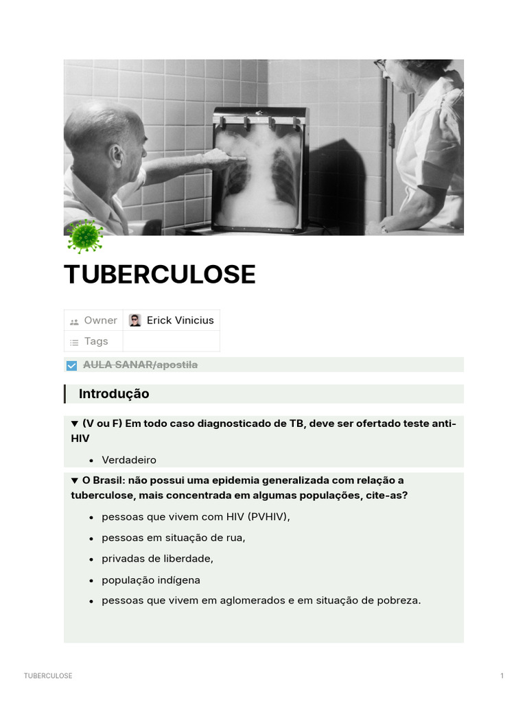 TUBERCULOSE | PDF | Mycobacterium tuberculosis | Mycobacterium