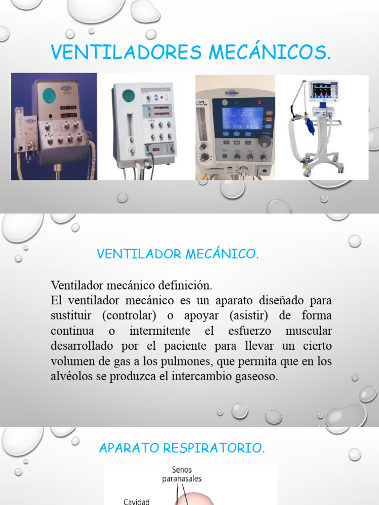 Presentación ventiladores laboratorio Biomedica. | PDF