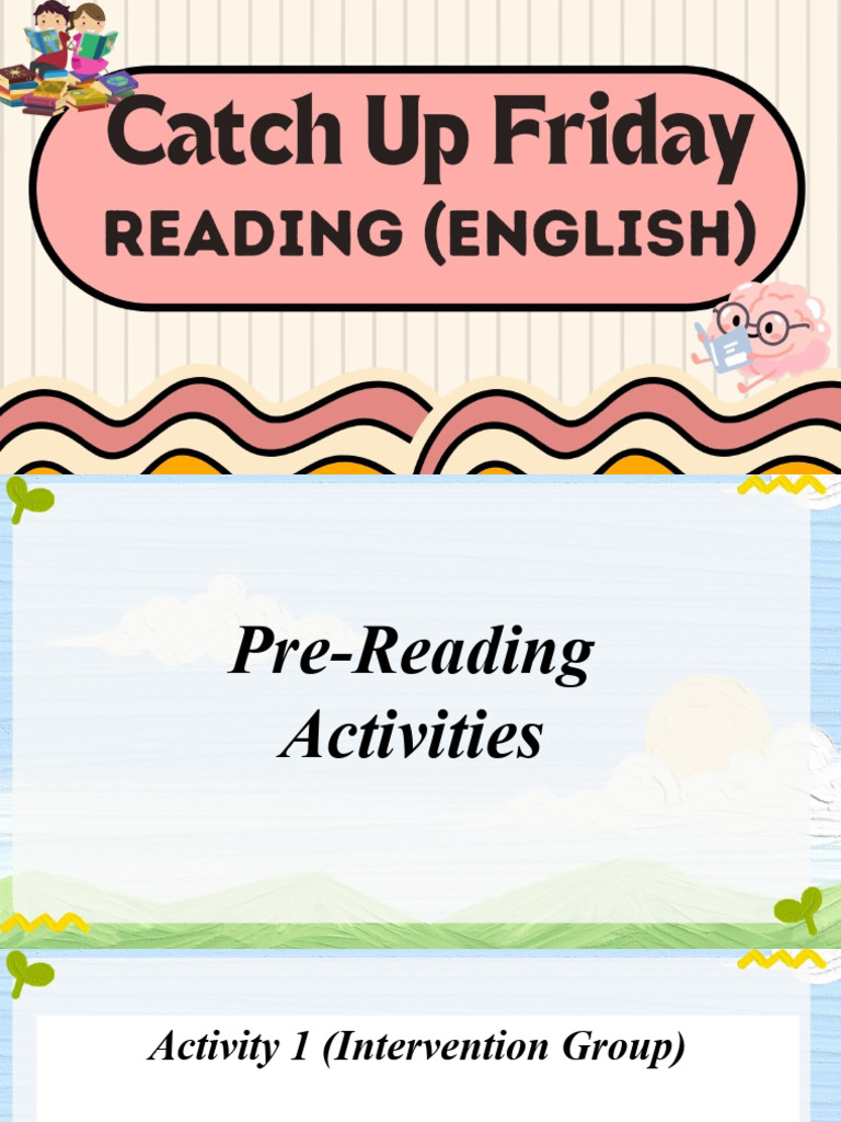 Engaging Pre-Reading Activities for Kids | PDF