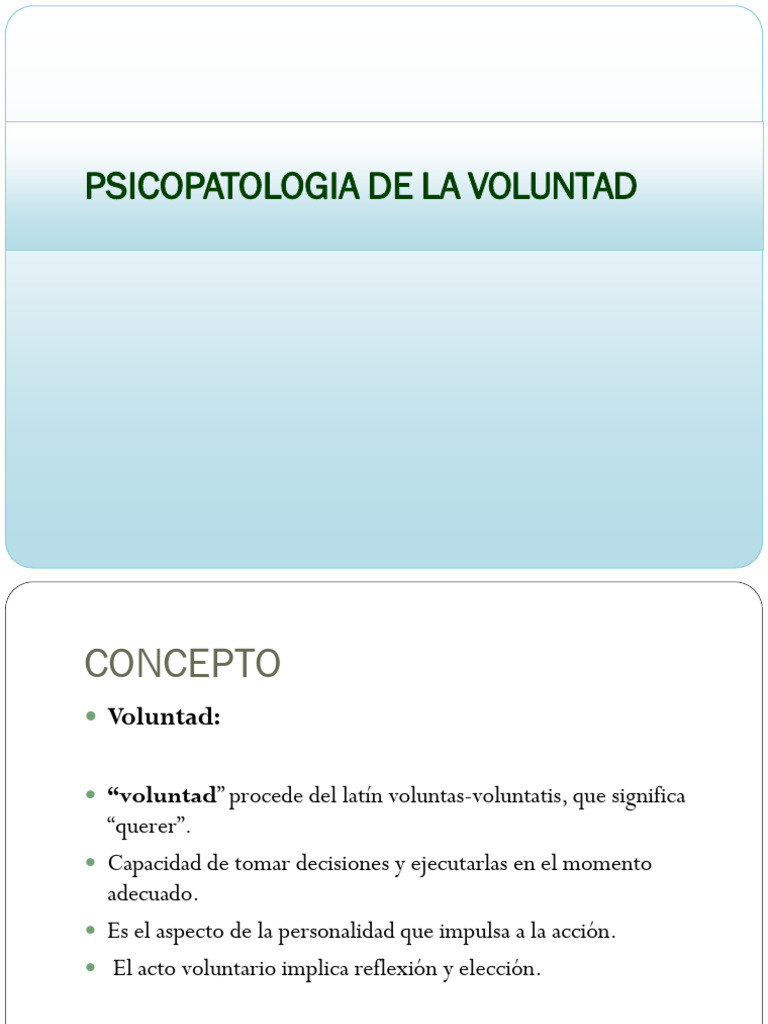 Psicopatología de la Voluntad | PDF | Esquizofrenia | Neurosis