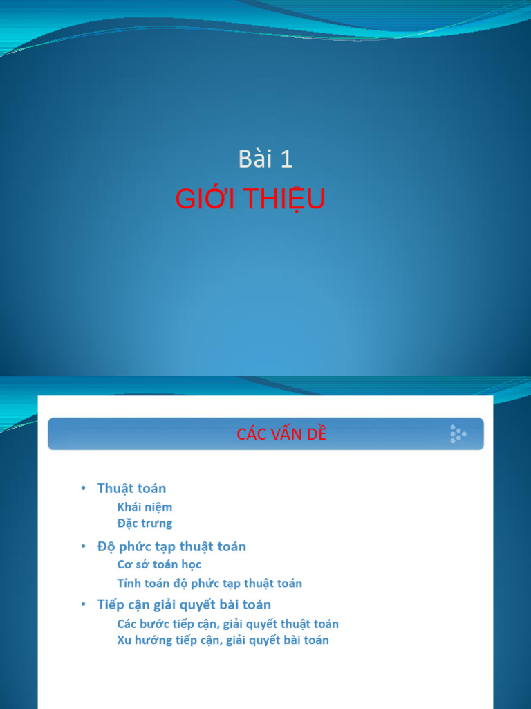 Bai1.2 Gioi Thieu _ Do Phuc Tap Thuat Toan | PDF