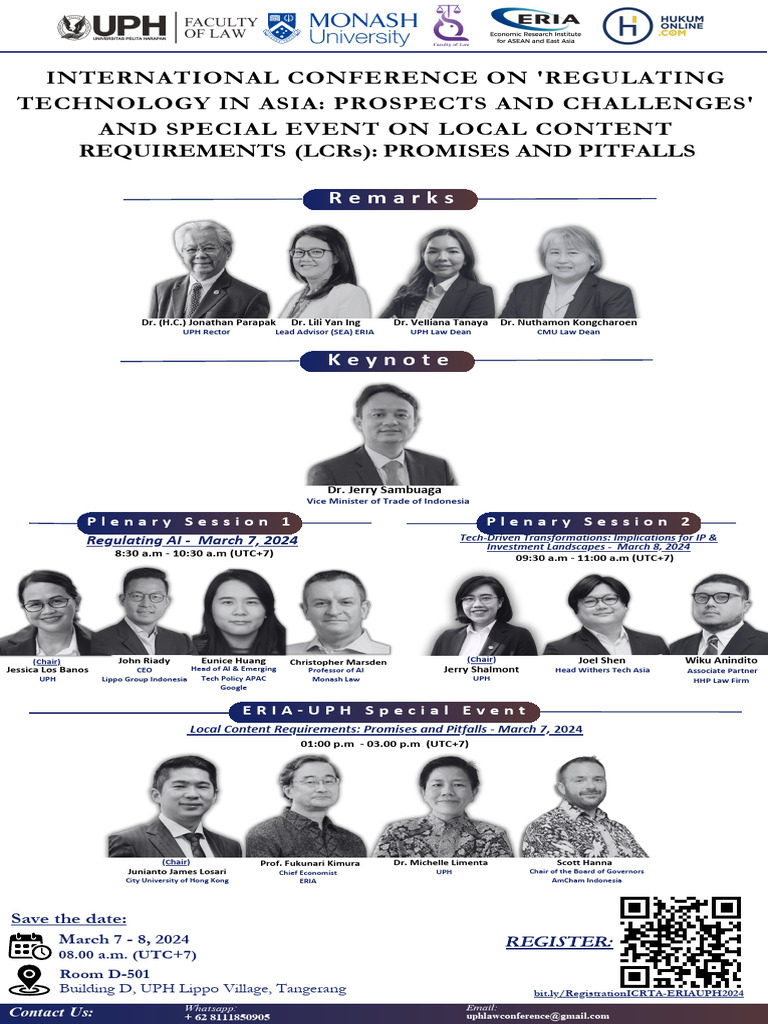 Susunan Acara Inter Seminar-FH-UPH ICRTA 7 8 March | PDF