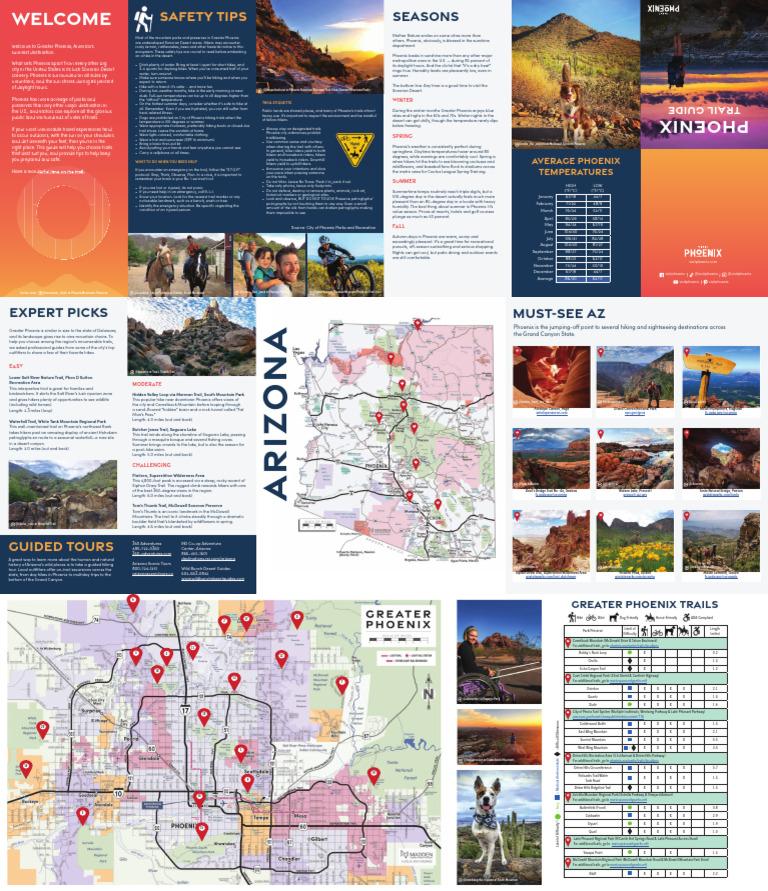 VisitPhoenix TrailGuide 2023 | PDF | Hiking | Phoenix