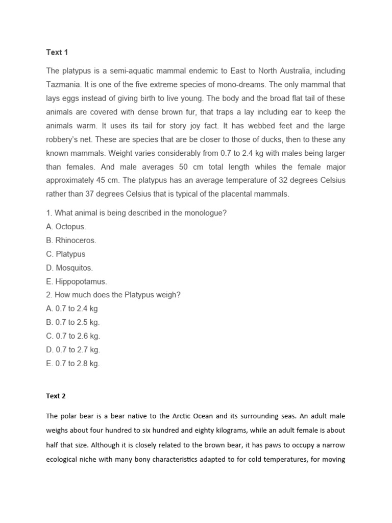 Latihan Soal Report Text | Download Free PDF | Pathogen | Elephant