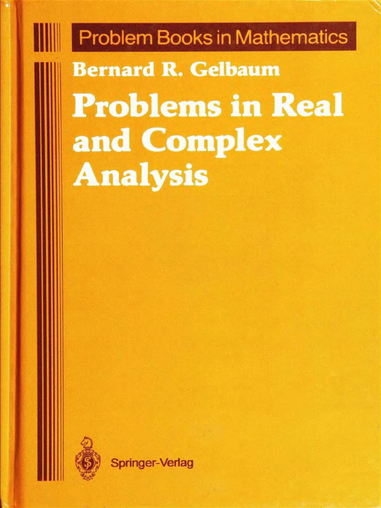 (Problem Books in Mathematics) Bernard R. Gelbaum - Problems in Real ...
