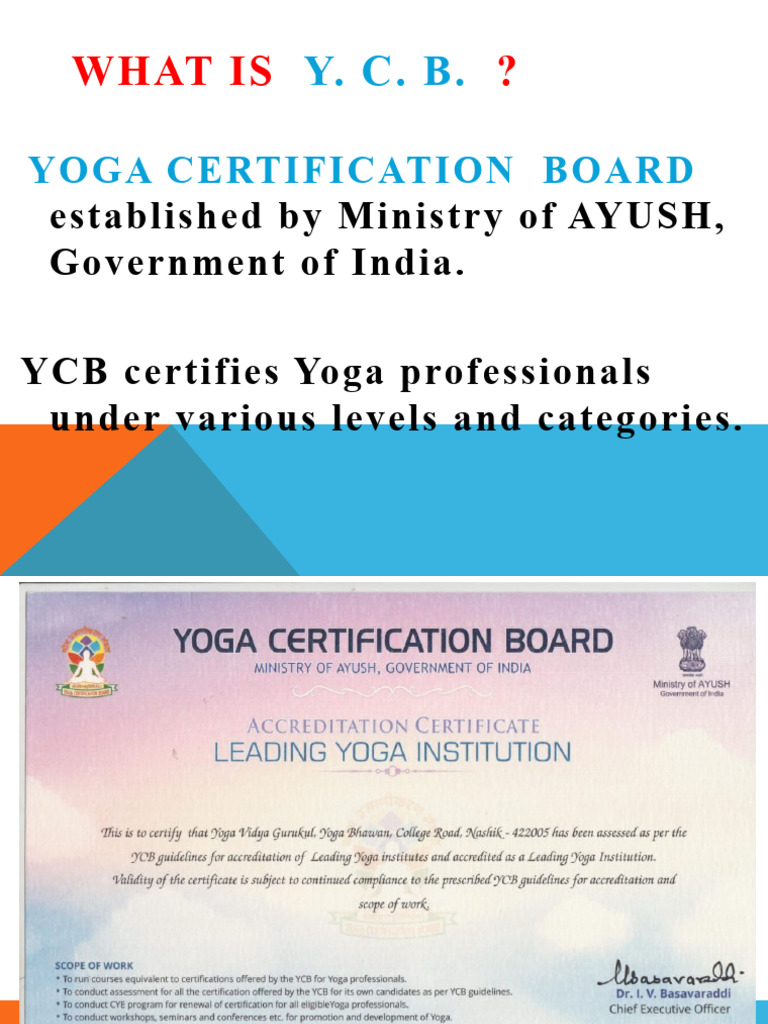 Yoga Certification Board Guide | PDF