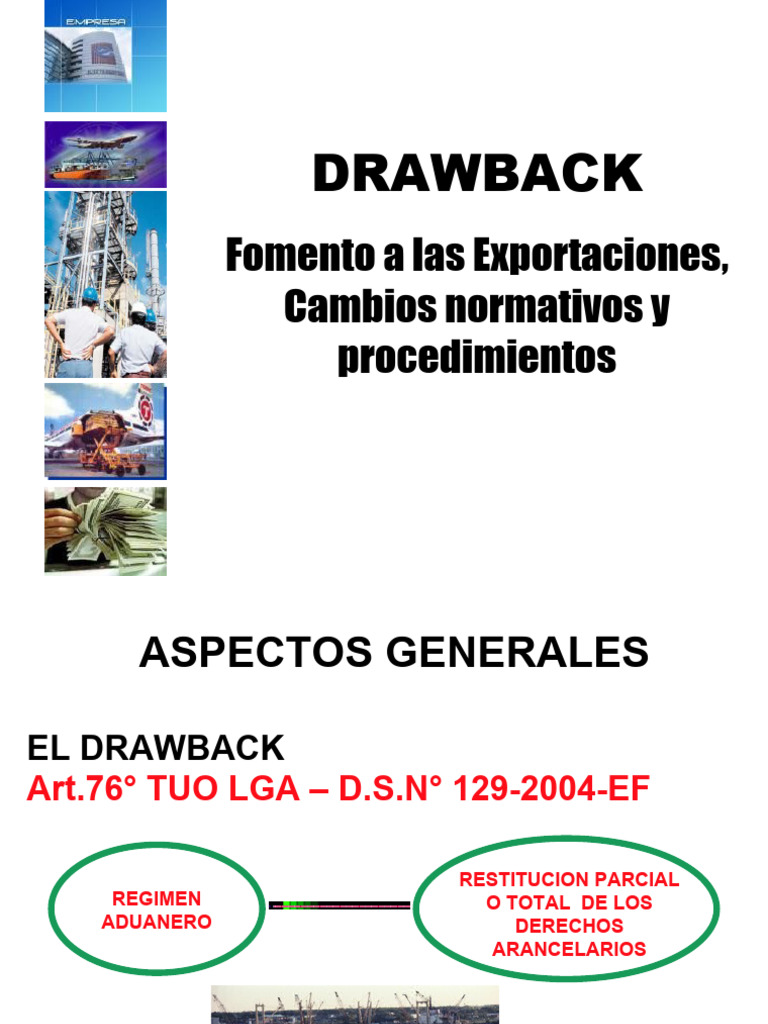 DRAWBACK | PDF | Finanzas y dinero