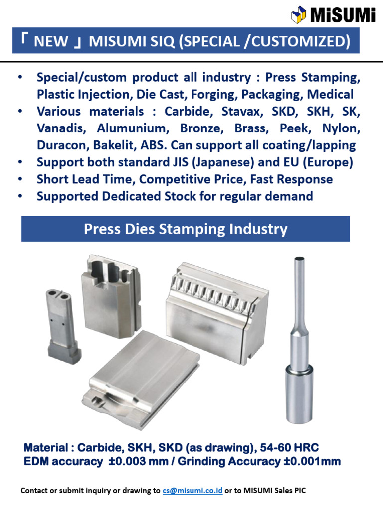 Misumi - Special Custom Product All Industry | PDF