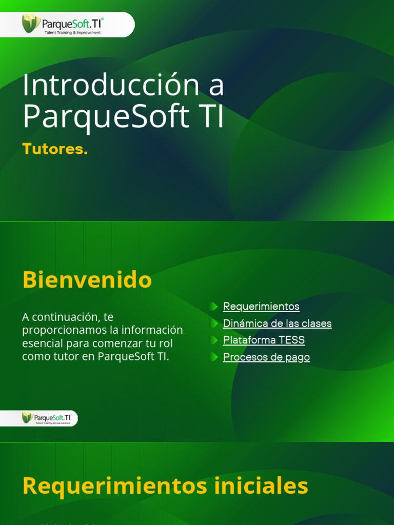 Guía para Tutores de ParqueSoft TI | PDF | Crecimiento personal y profesional