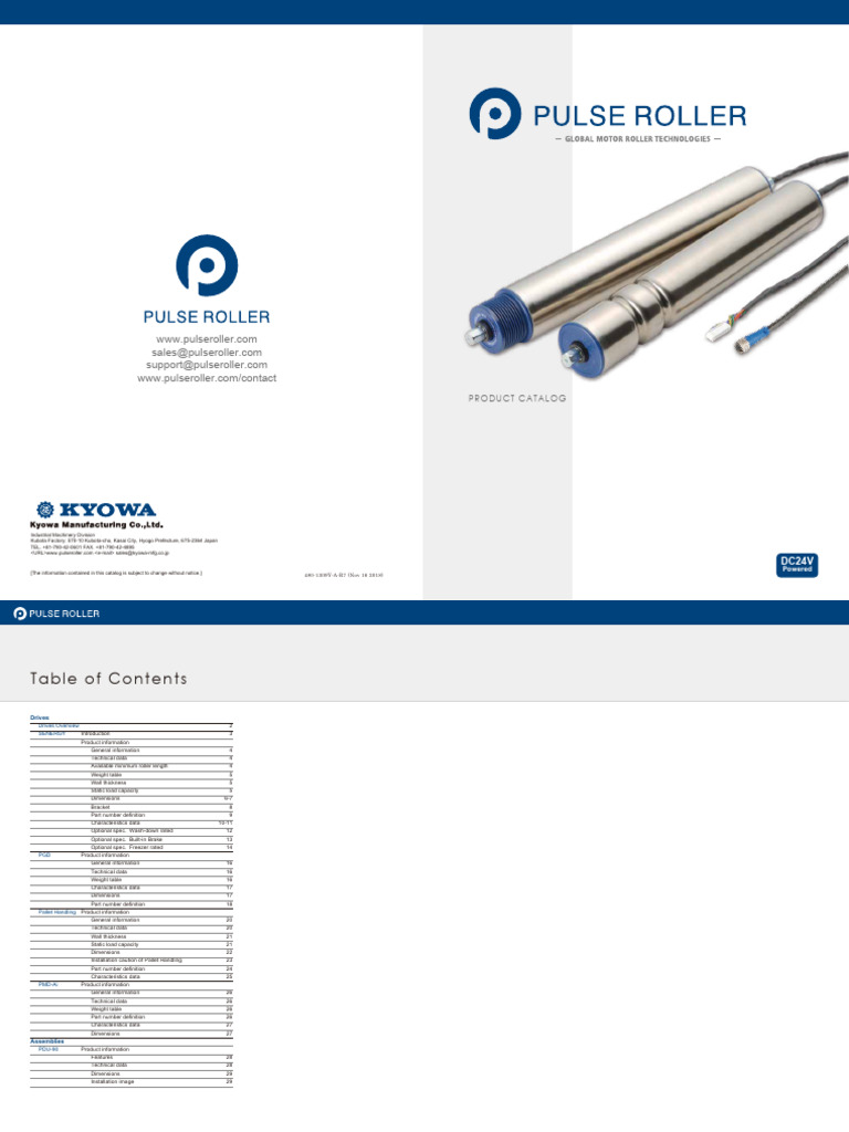 Kyowa Motor Roller Product Catalog | PDF | Nut (Hardware) | Screw