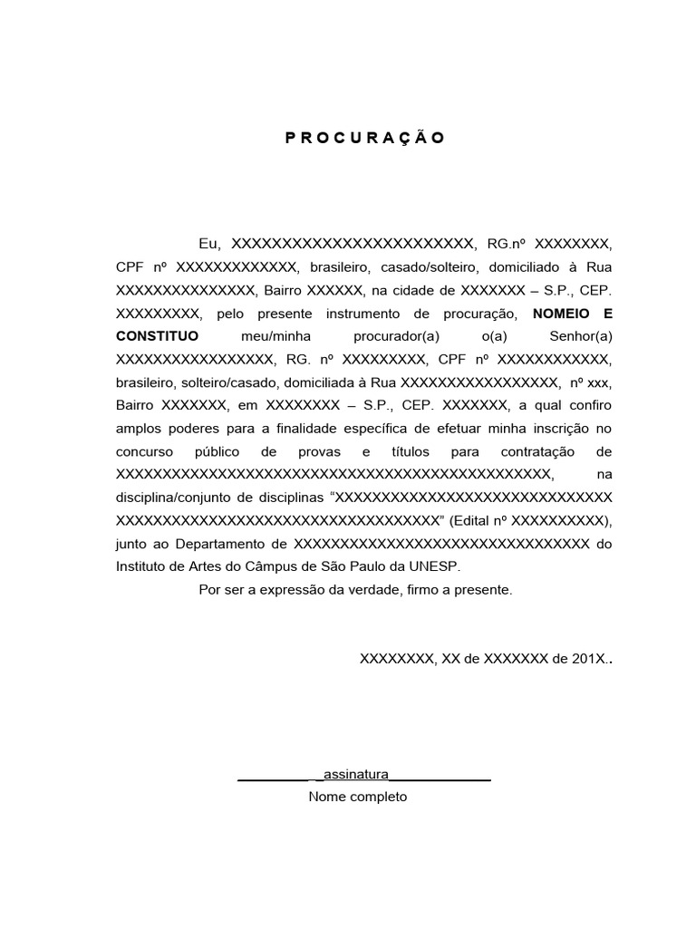 Modelo Procuracao | PDF