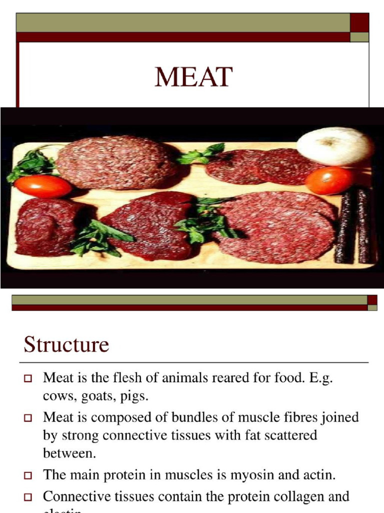 Meat Science Intro | PDF