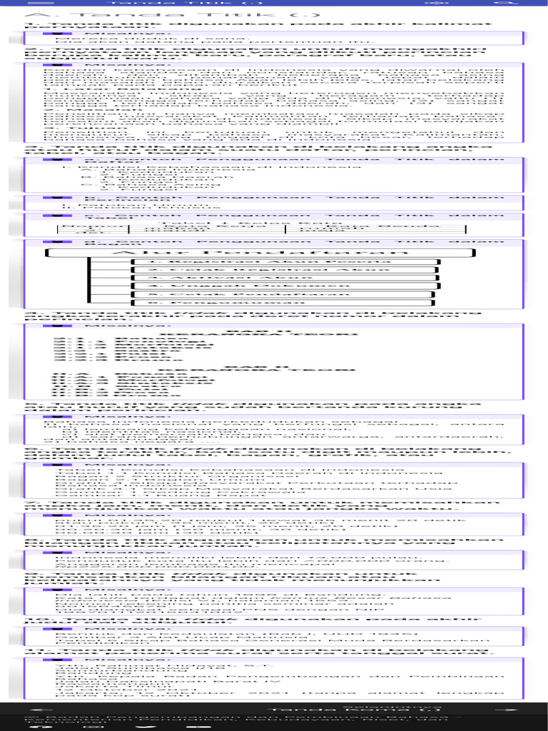 Tanda Titik (.) - EYD V | PDF