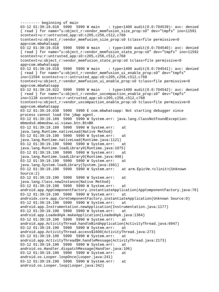 Logcat | PDF | Java (Programming Language) | Android (Operating System)