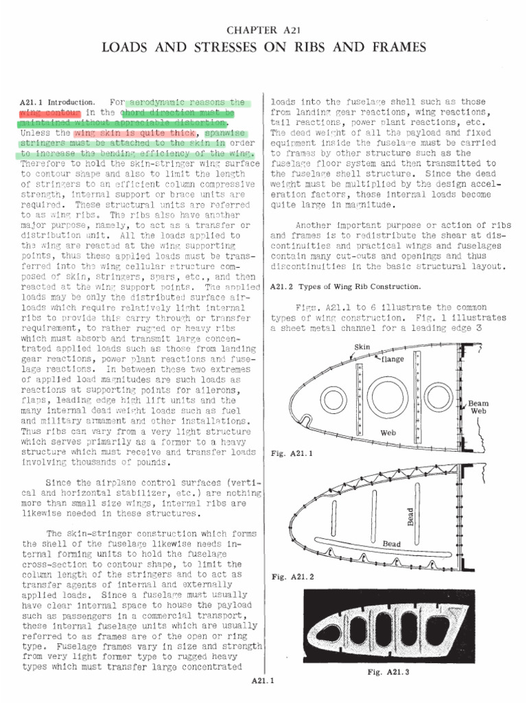 Loads+and+Stresses+on+Ribs+and+Frames | PDF