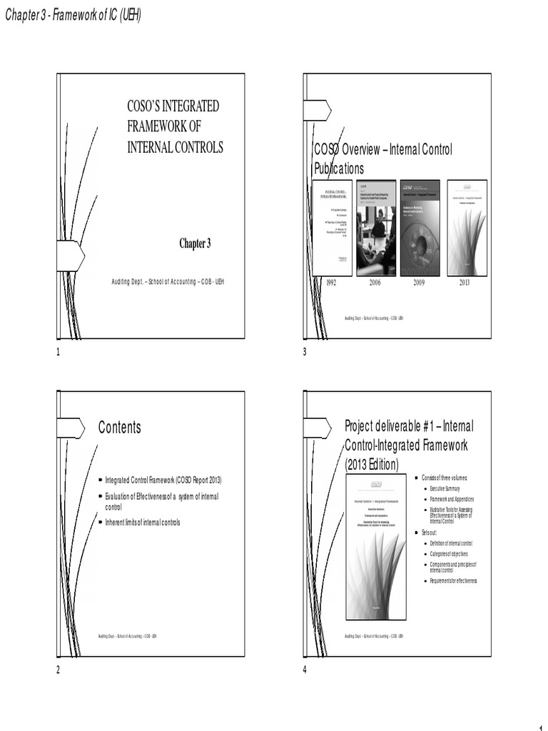 Chapter 3 - Internal Control Framework-Student - Compatibility Mode | PDF | Internal Control | Risk
