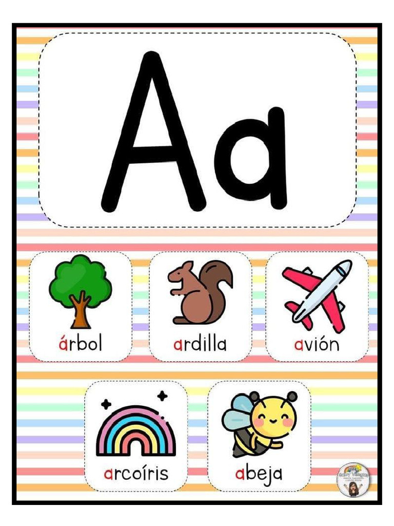 Tarjetas de Las Vocales para Imprimir | PDF