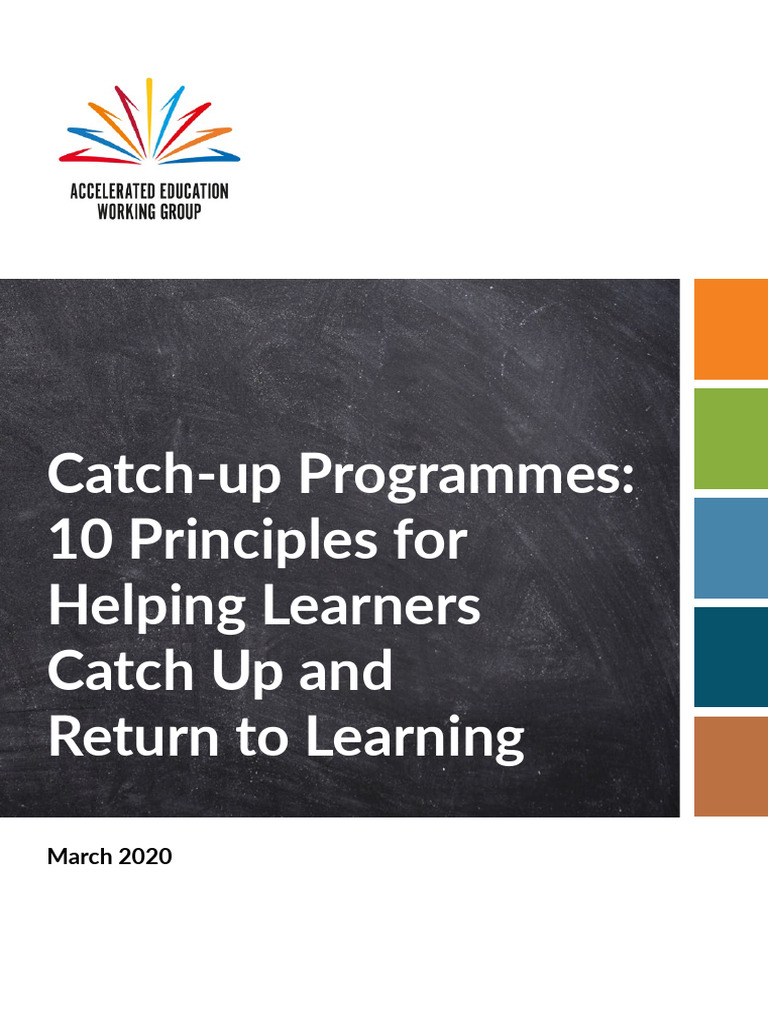 10 Principles for Catch-Up Learning Programs | PDF