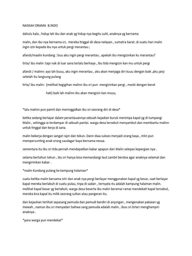 NASKAH DRAMA B-WPS Office | PDF