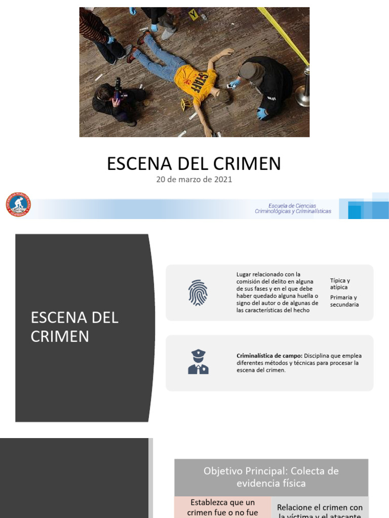 Procesamiento de la Escena del Crimen | PDF | Ciencia forense ...