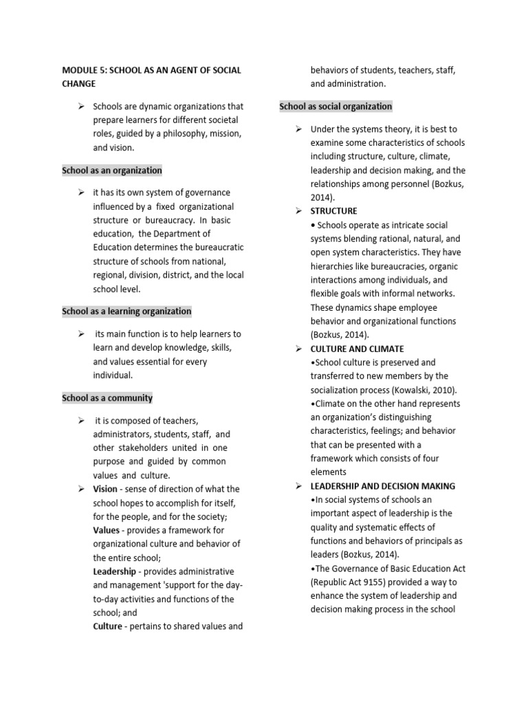 Module 5 - Educ 60 Reviewer | PDF | Leadership | Multiculturalism