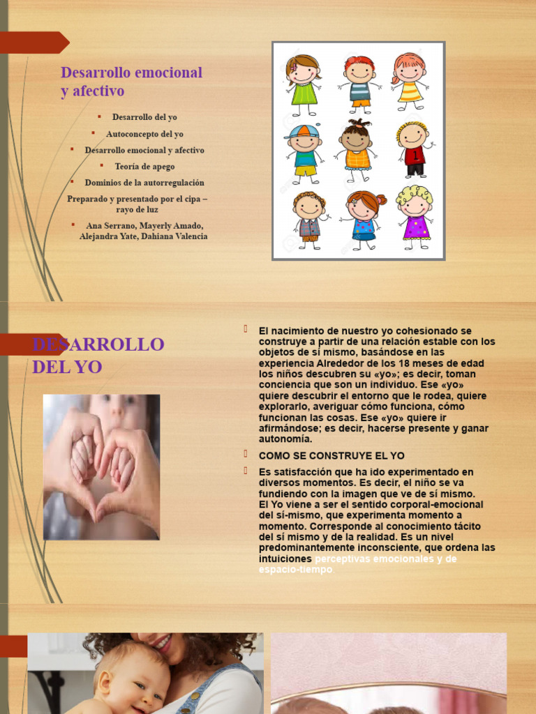 Desarrollo Emocional y Afectivo | PDF | Teoría de apego | Autoconcepto
