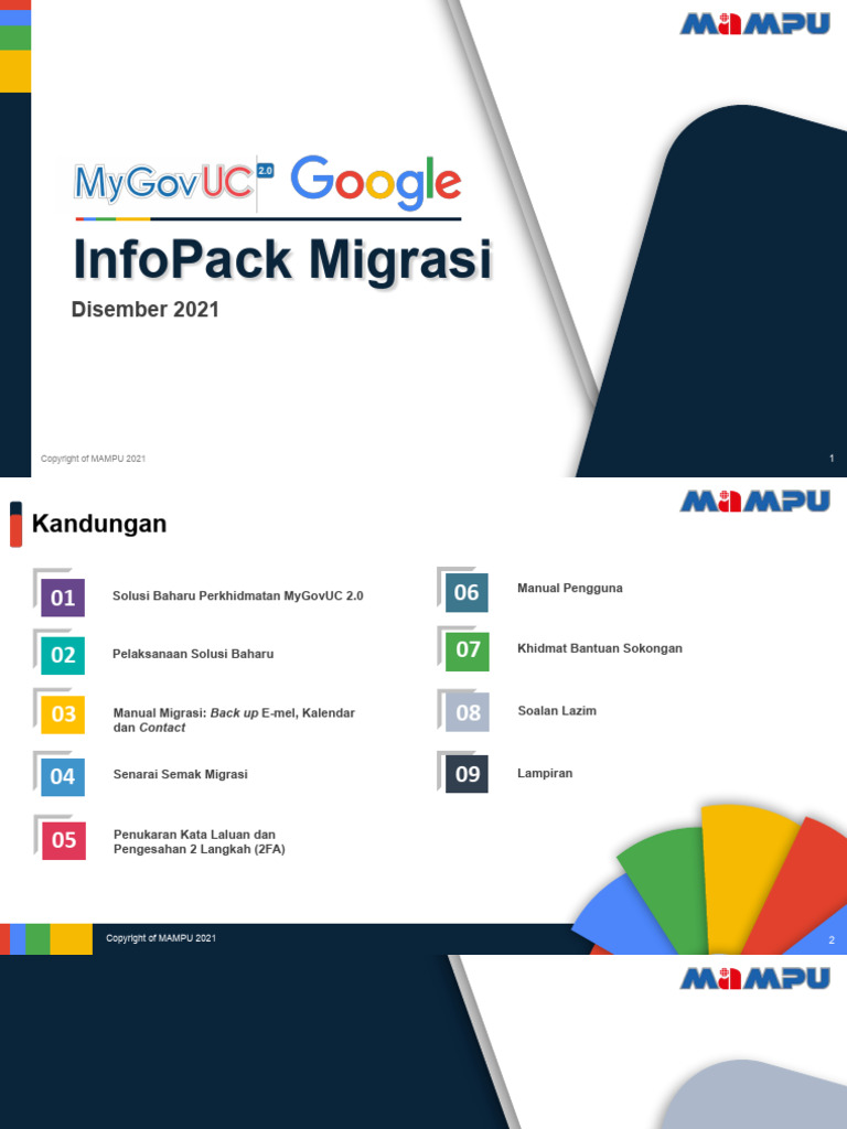 MyGovUC 2.0 - InfoPack Migrasi | PDF