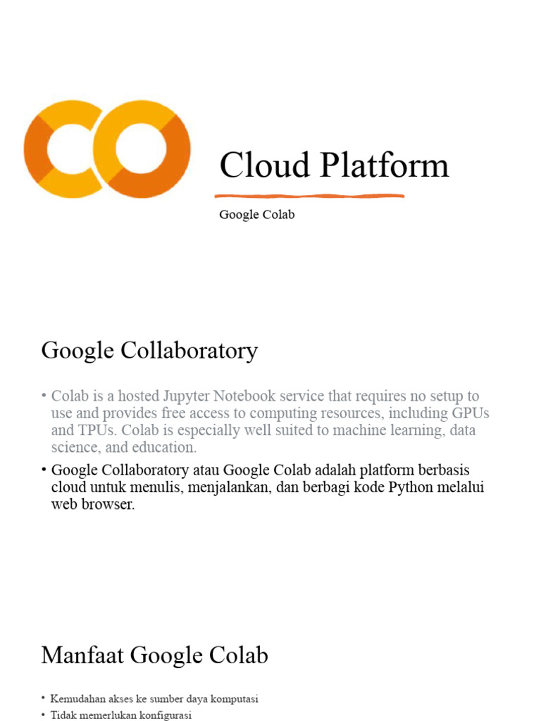 Panduan Google Colab untuk PCD Minggu 1 | PDF