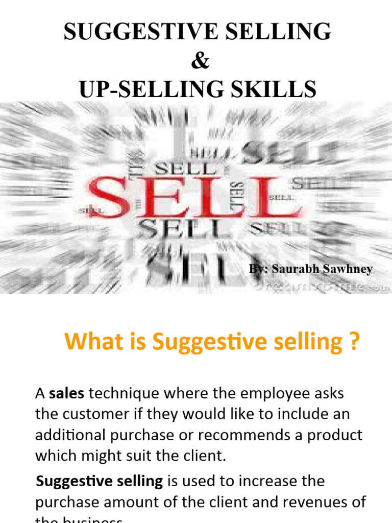 Mastering Suggestive Selling & Up-Selling | PDF | Menu