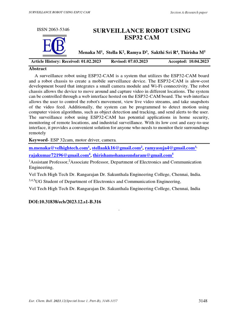 Surveillance Robotic Car | PDF | Arduino | Power Supply