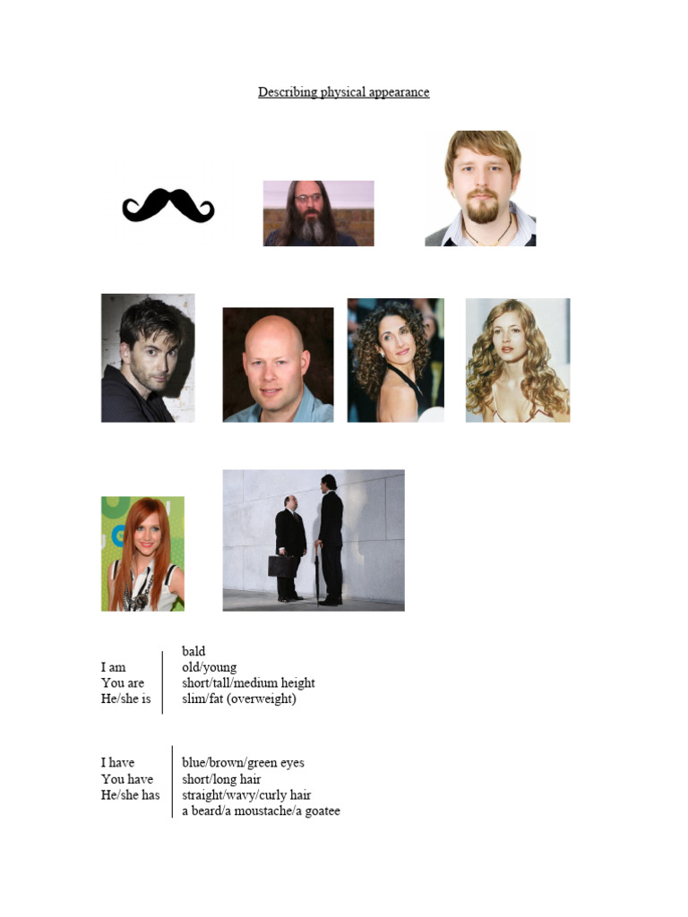 Physical Appearance Fun Activities Games 17235 | PDF