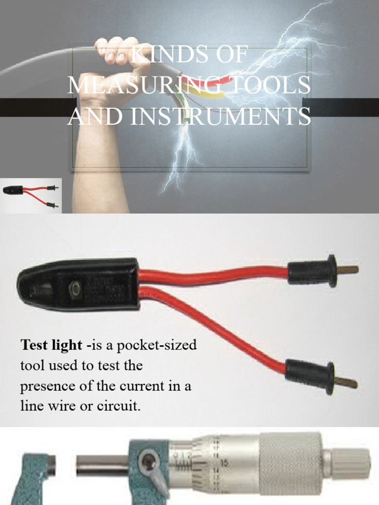 Kinds of Measuring Tools and Instruments Ronnie | PDF | Wire ...