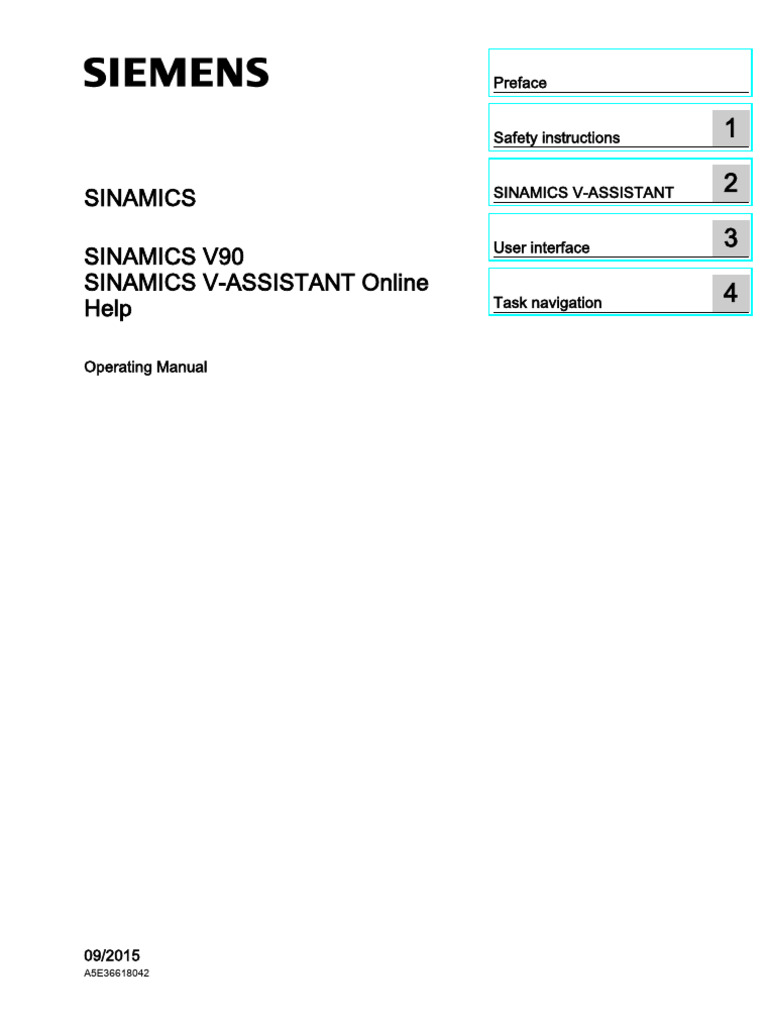 v90 Sinamics V-Assistant Online Help en Us En-Us | PDF | Menu ...