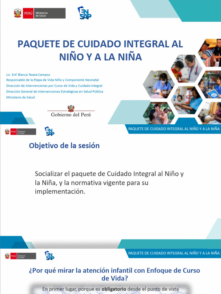 Paquete de Cuidado Integral Al Niño y La Niña | PDF | Infantes | Medicina