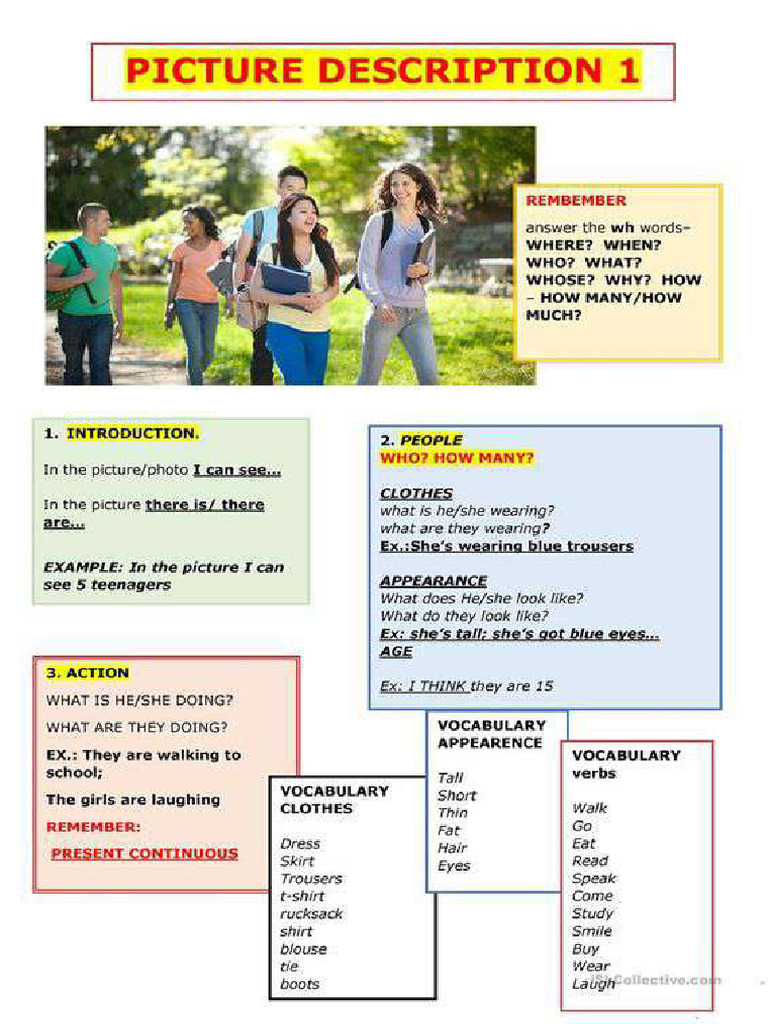 Describing Pictures | PDF