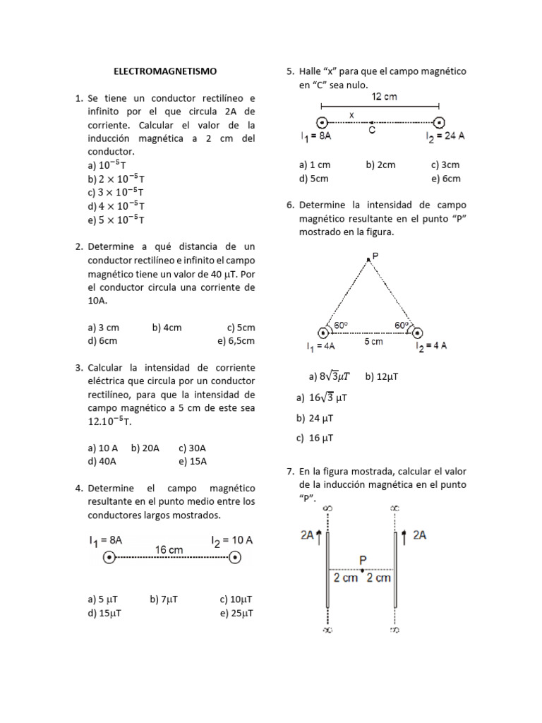 ELECTROMAGNETISMO | Descargar gratis PDF | Inducción electromagnética | Campo magnético