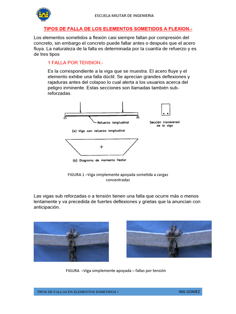 Tipos de Falla A Flexion | PDF