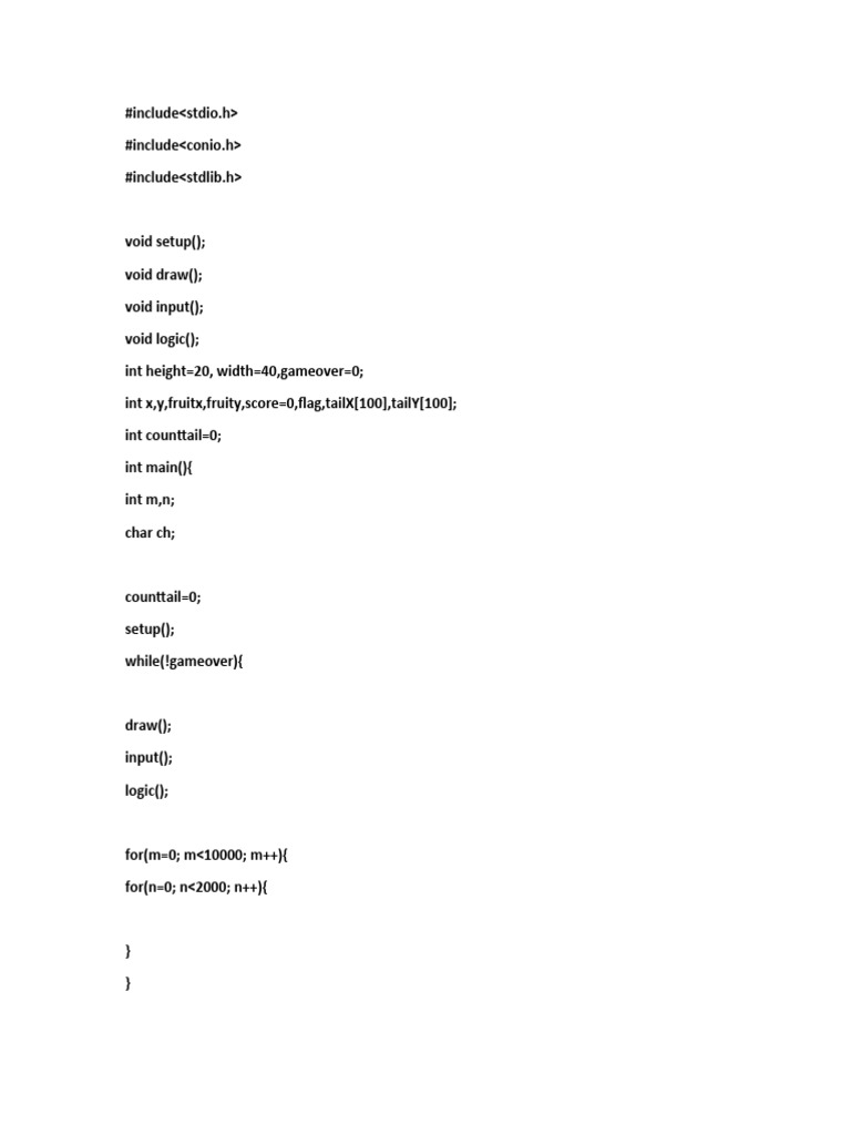 Snake Pdf Software Engineering Computer Programming