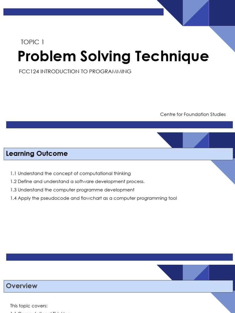 Problem Solving in Programming Basics | PDF | Software Development ...