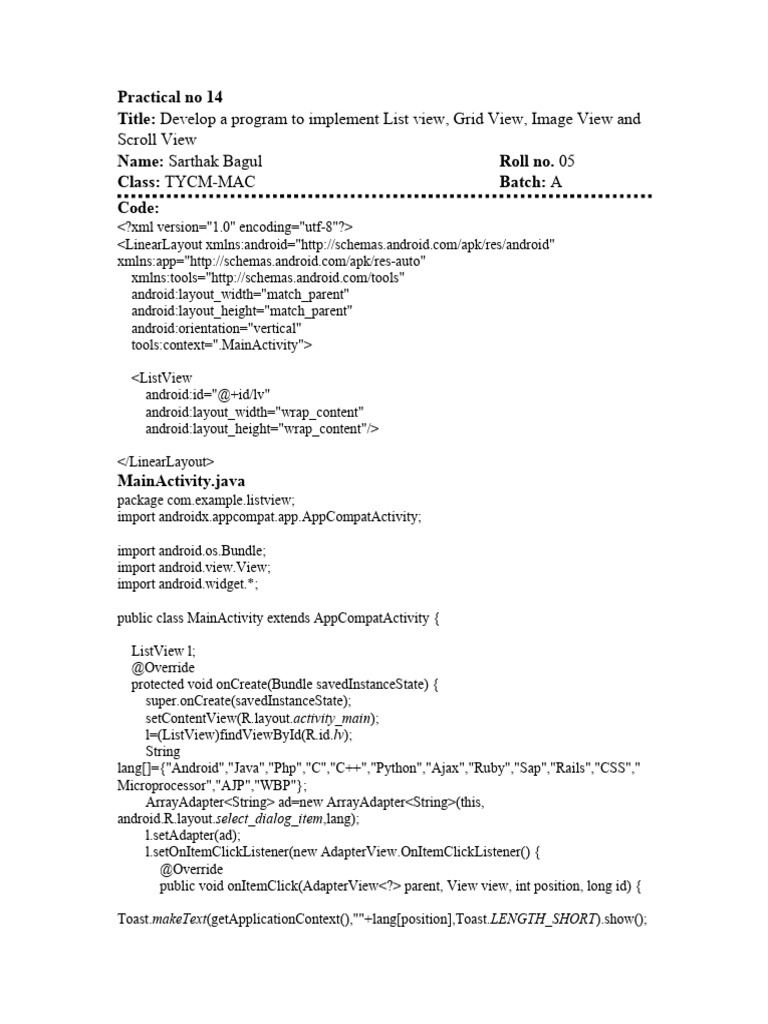 PR 14 Mad | PDF | Android (Operating System) | Computer Programming