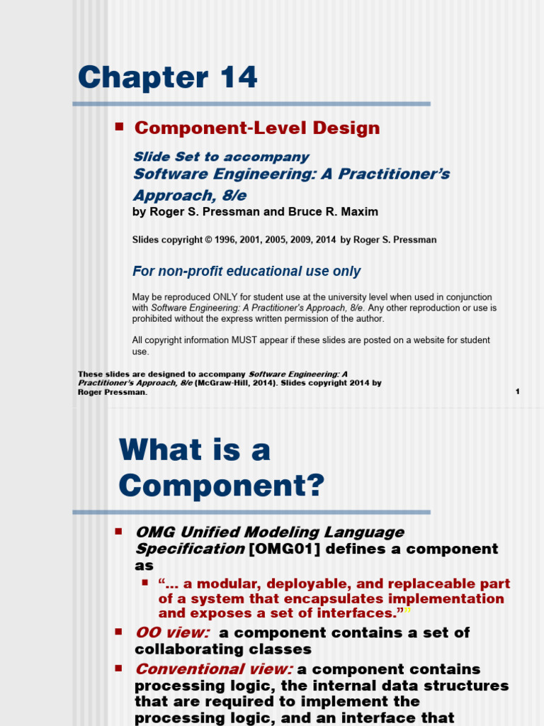 14 Component-Level Design | PDF | Component Object Model | Common Object Request Broker Architecture