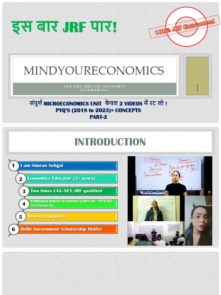 Microeconomics Part-1 and 2 | PDF | Technology & Engineering