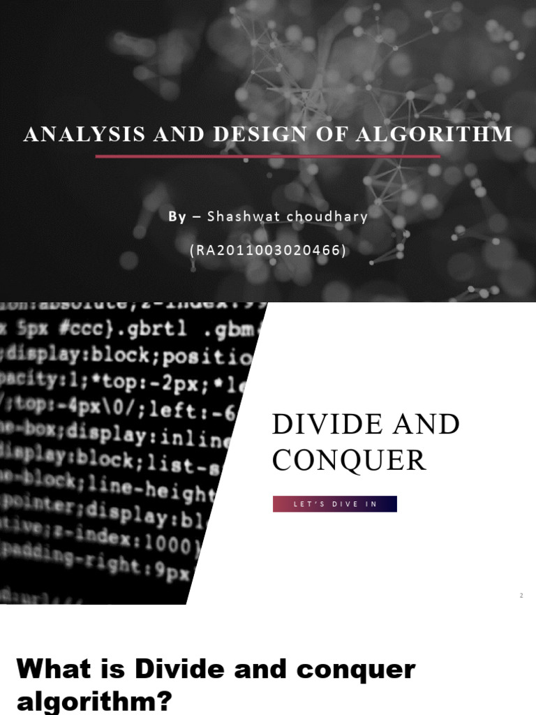 Divide and Conquer | PDF
