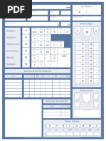 AD&D 2nd Edition Character Sheet | PDF | Role Playing Games | Leisure