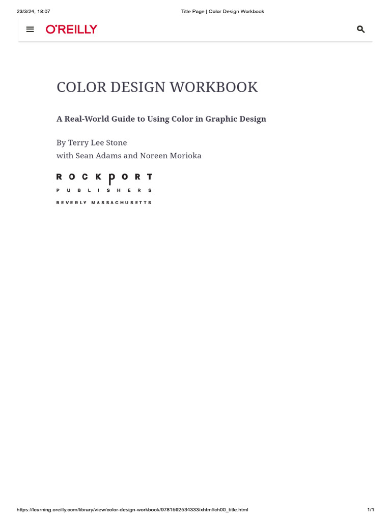 Title Page - Color Design Workbook | PDF | Art