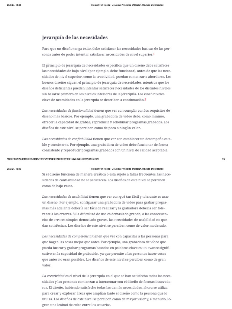 Hierarchy of Needs - Universal Principles of Design, Revised and ...